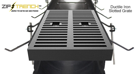 12" Wide Trench Drain, Pre-Sloped Polypropylene - 9960 Zip Trench™ - Jay R. Smith Mfg. Co.